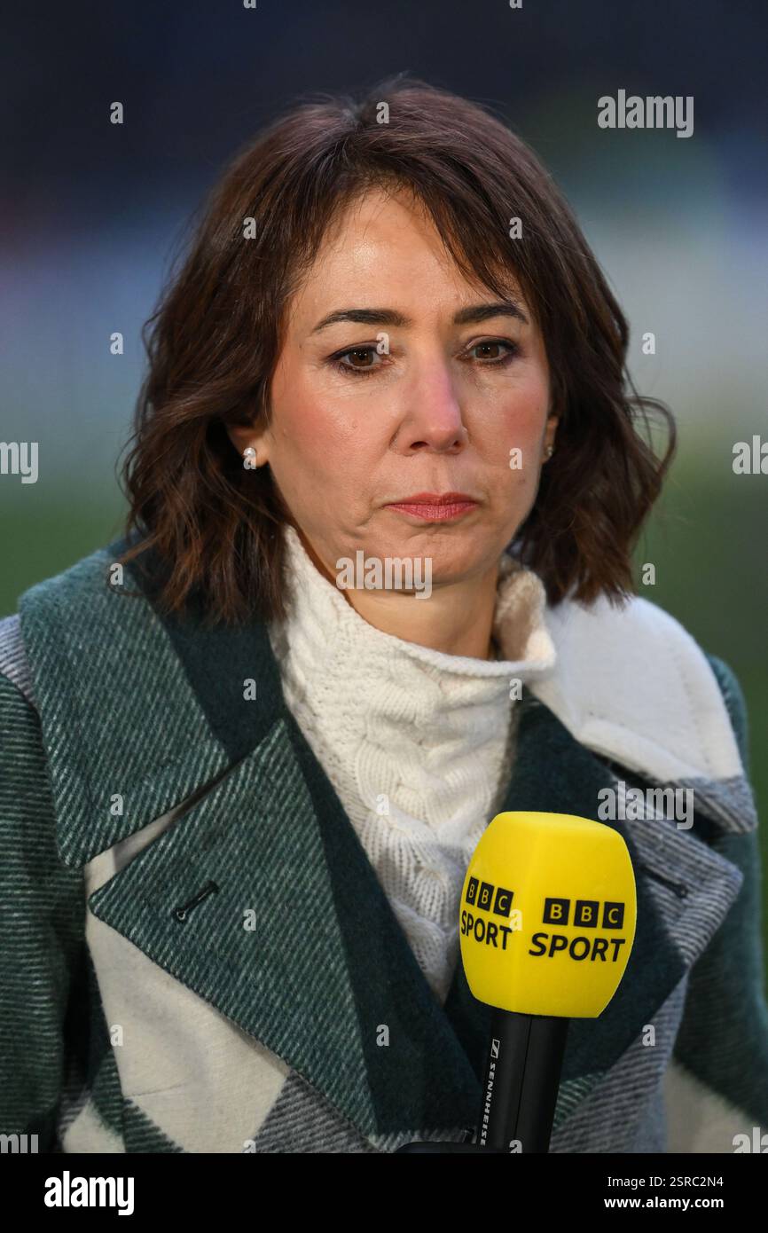 Tanya Arnold bbc rugby league presenter ahead of the Challenge Cup draw ...