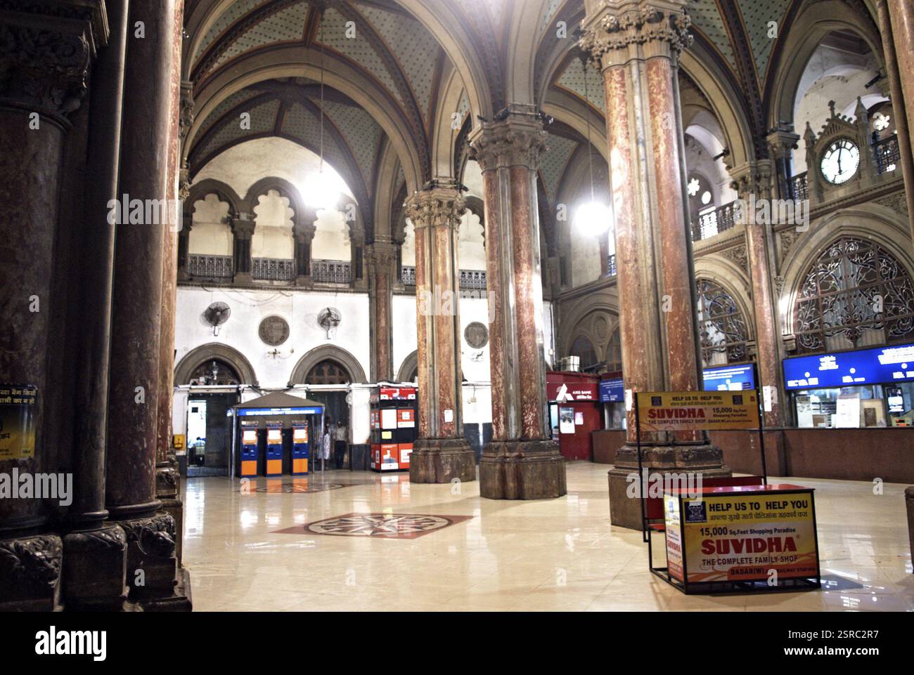 Deserted season ticket counters area of Victoria Terminus VT now ...