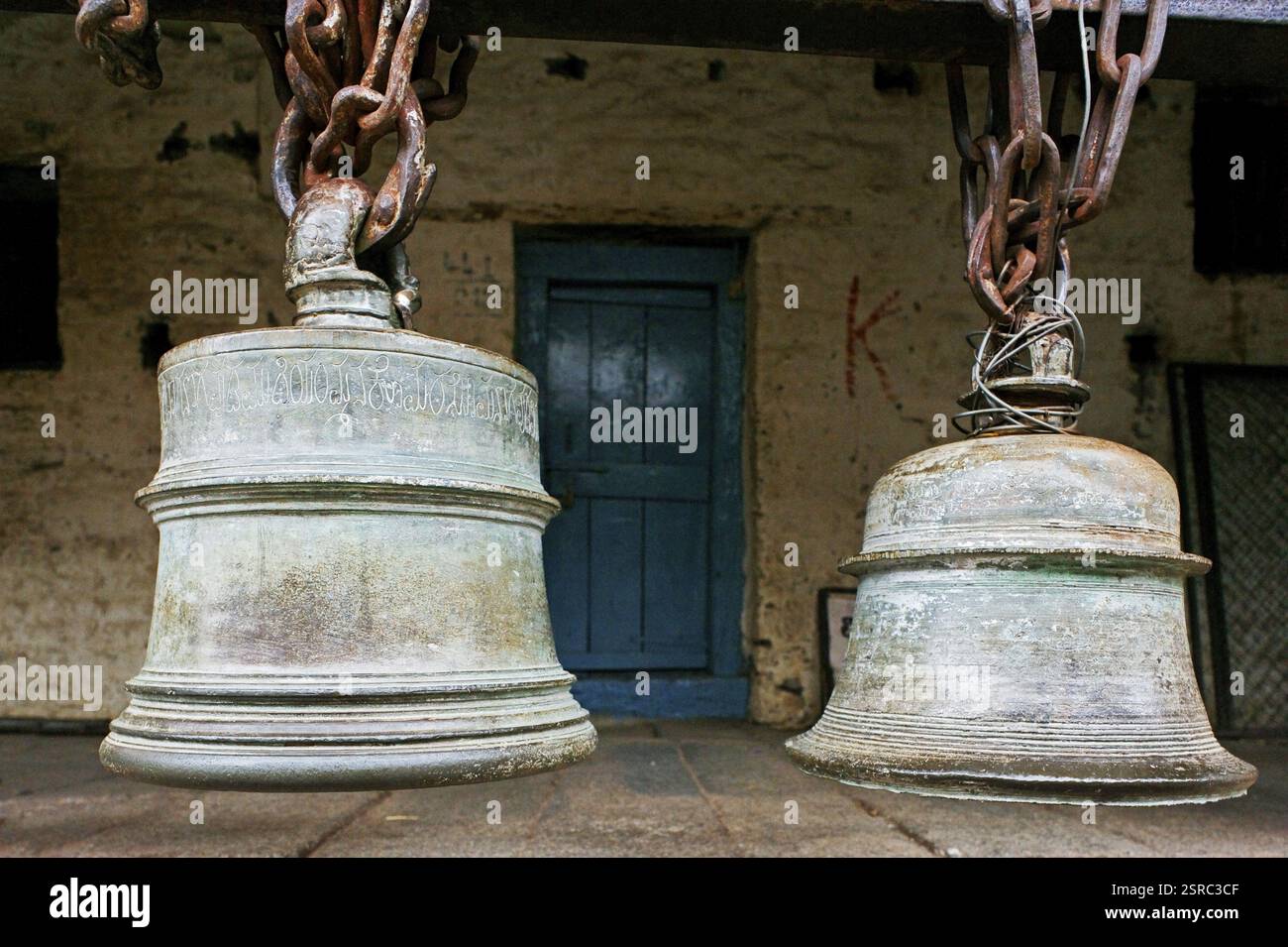 Bells in Virupaksha or Pampapati temple 13th-17th century, Hampi ...