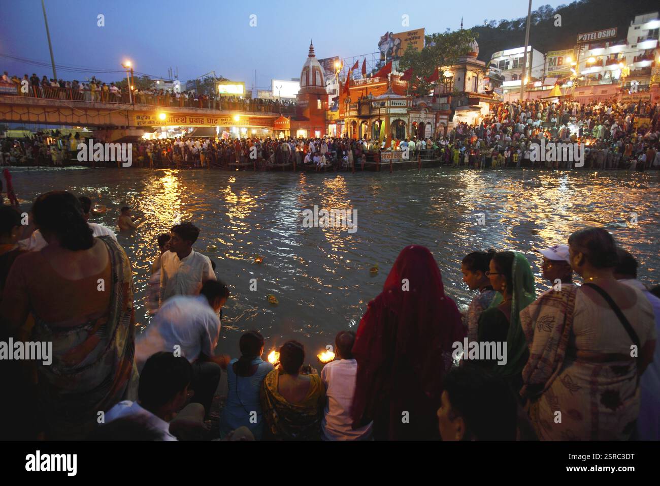 Devotees Ganga river Haridwar India Asia Stock Photo - Alamy