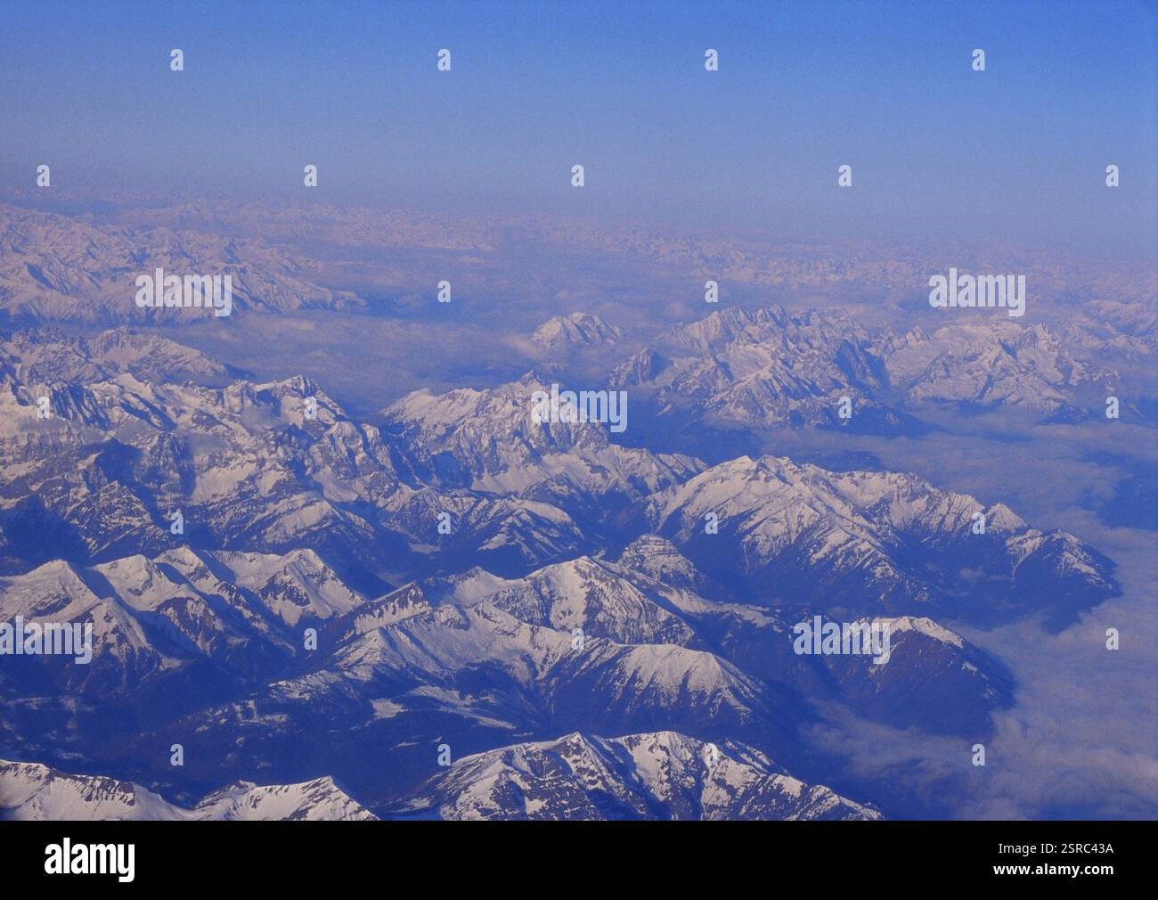 Aerial view of Himalaya peaks, India, Asia Stock Photo - Alamy