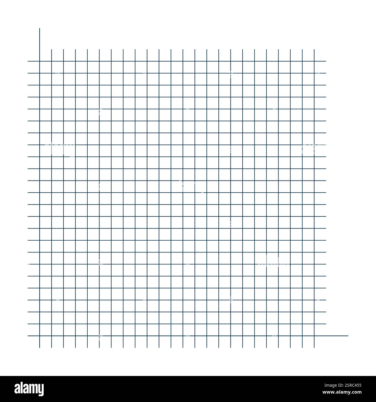 Grid paper. Mathematical graph. Cartesian coordinate system with x-axis ...