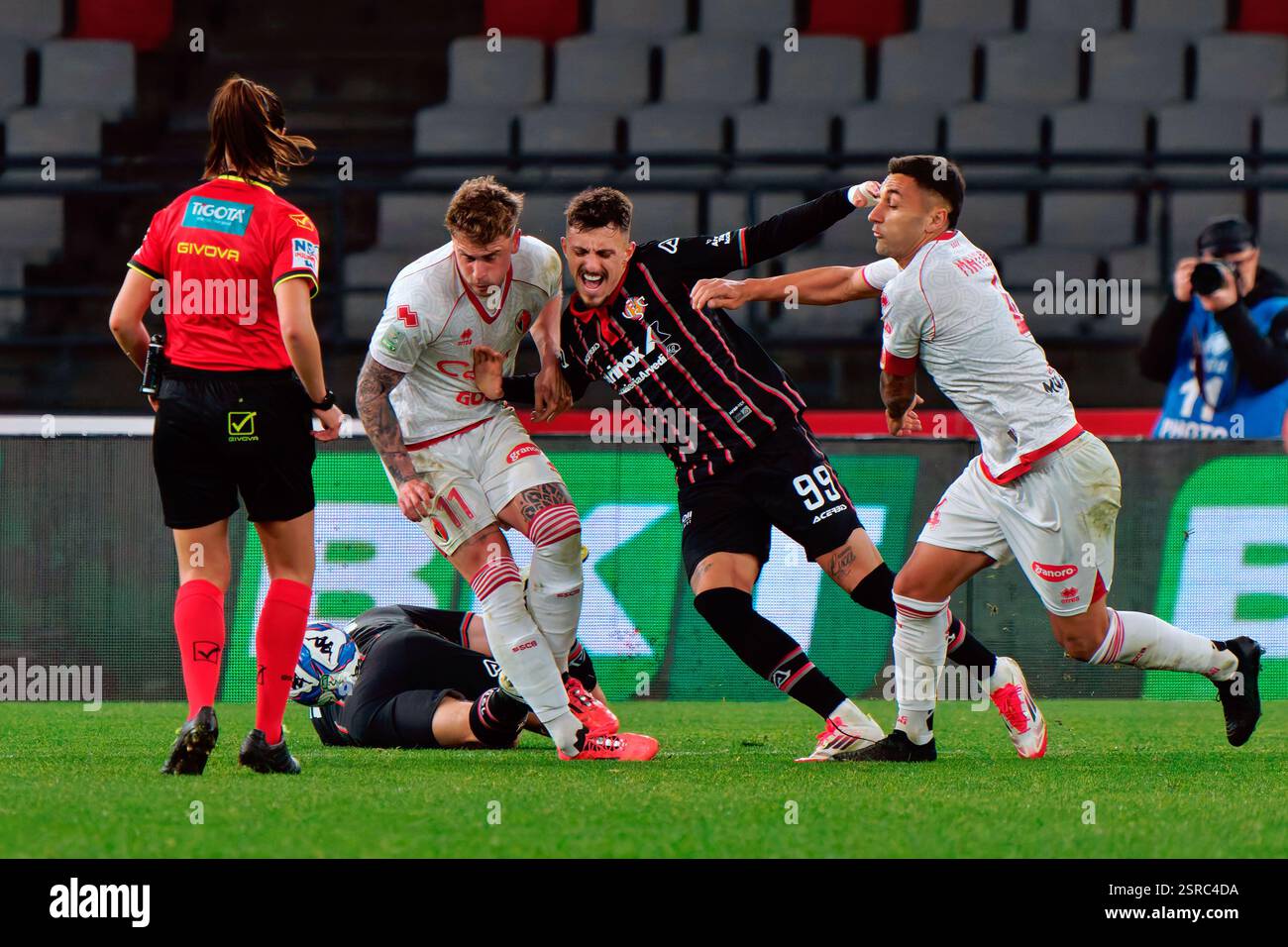 Bari, Italy. 15th Feb, 2025. Marco Nasti of US Cremonese in action ...