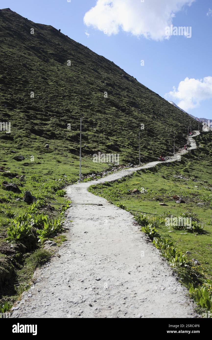 A steep path Uttarakhand India Asia Stock Photo - Alamy