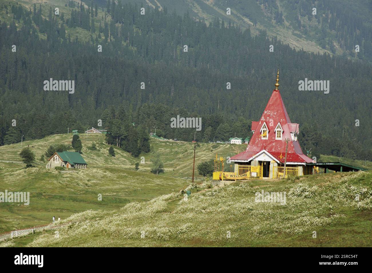 Temple at Gulmarg city, Jammu & Kashmir, India, Asia Stock Photo - Alamy