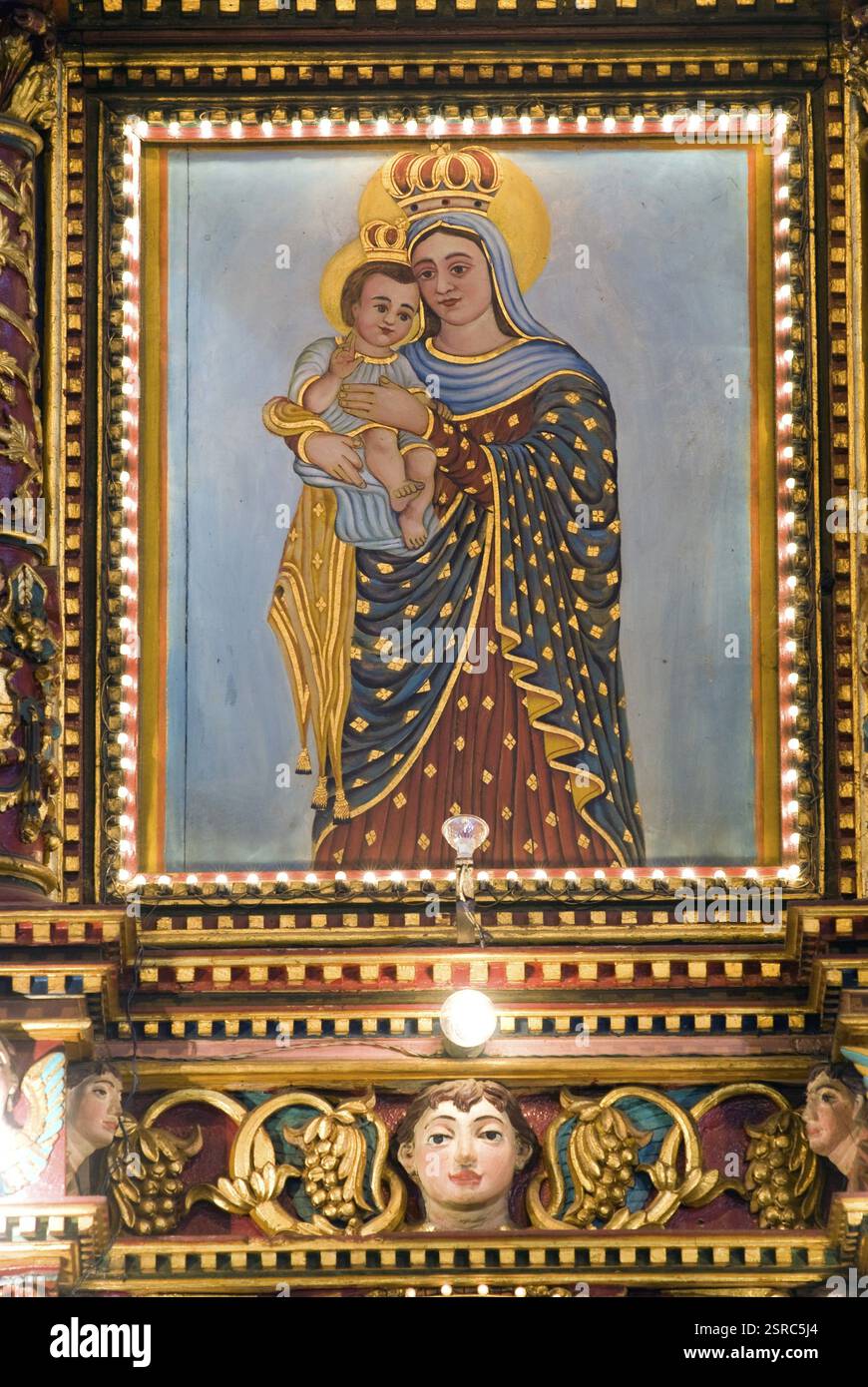 Altar Saint Mary Jacobite Syrian or Marth Mariam church at Kandanad ...