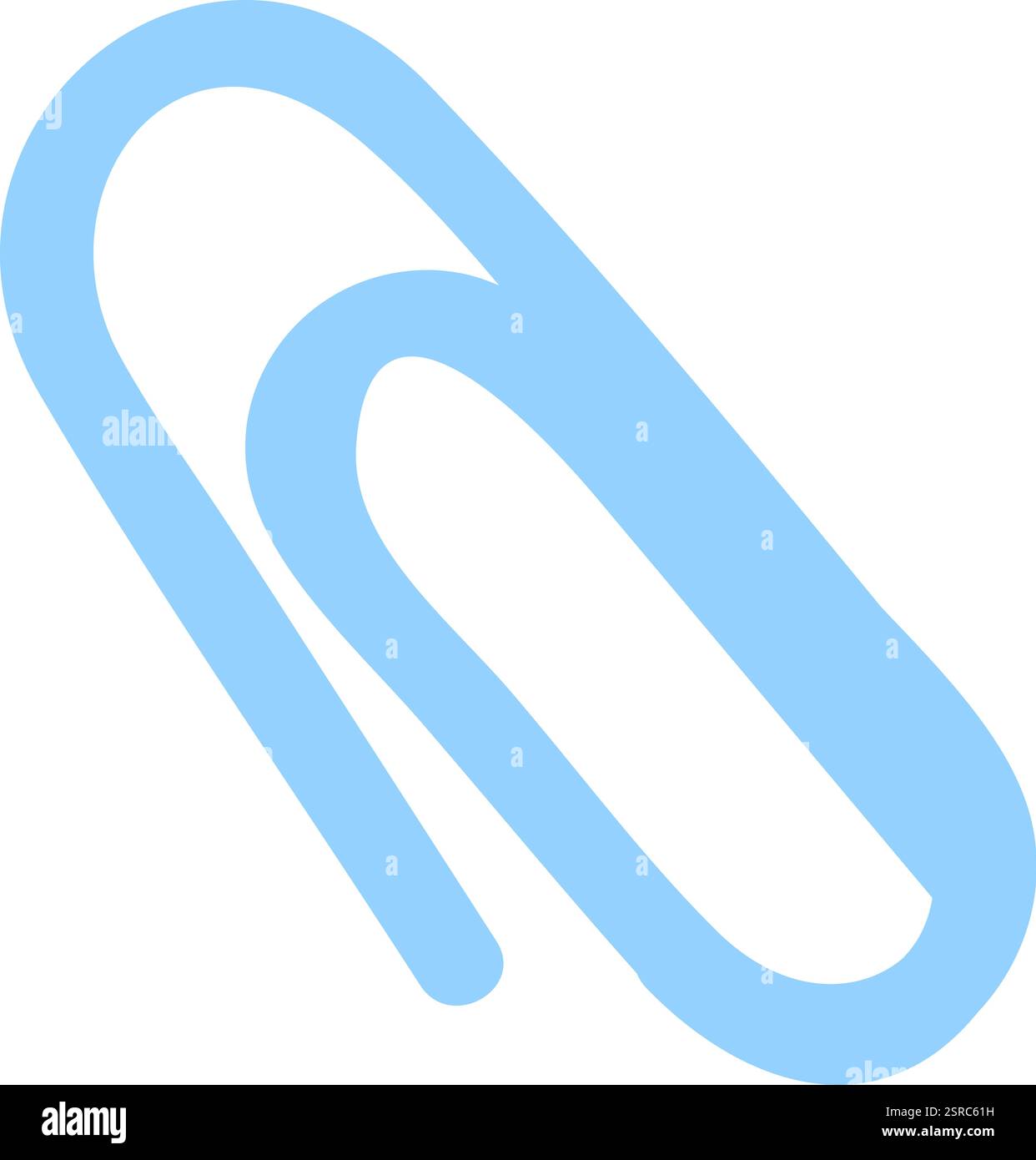 Paperclip holding multiple sheets of paper together, providing ...