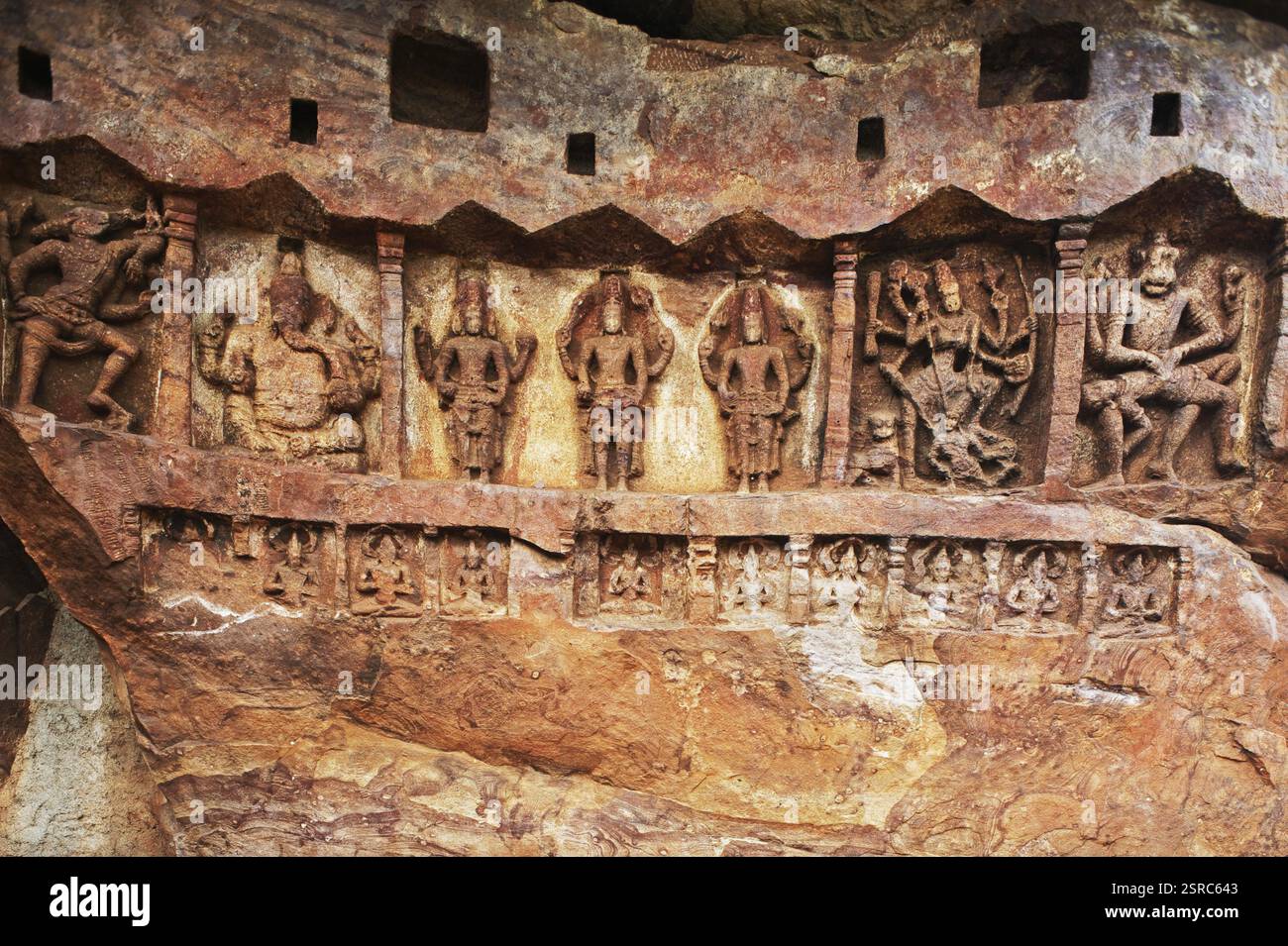 Natural cave shrine, Badami fort, Badami, Karnataka, India Heritage ...