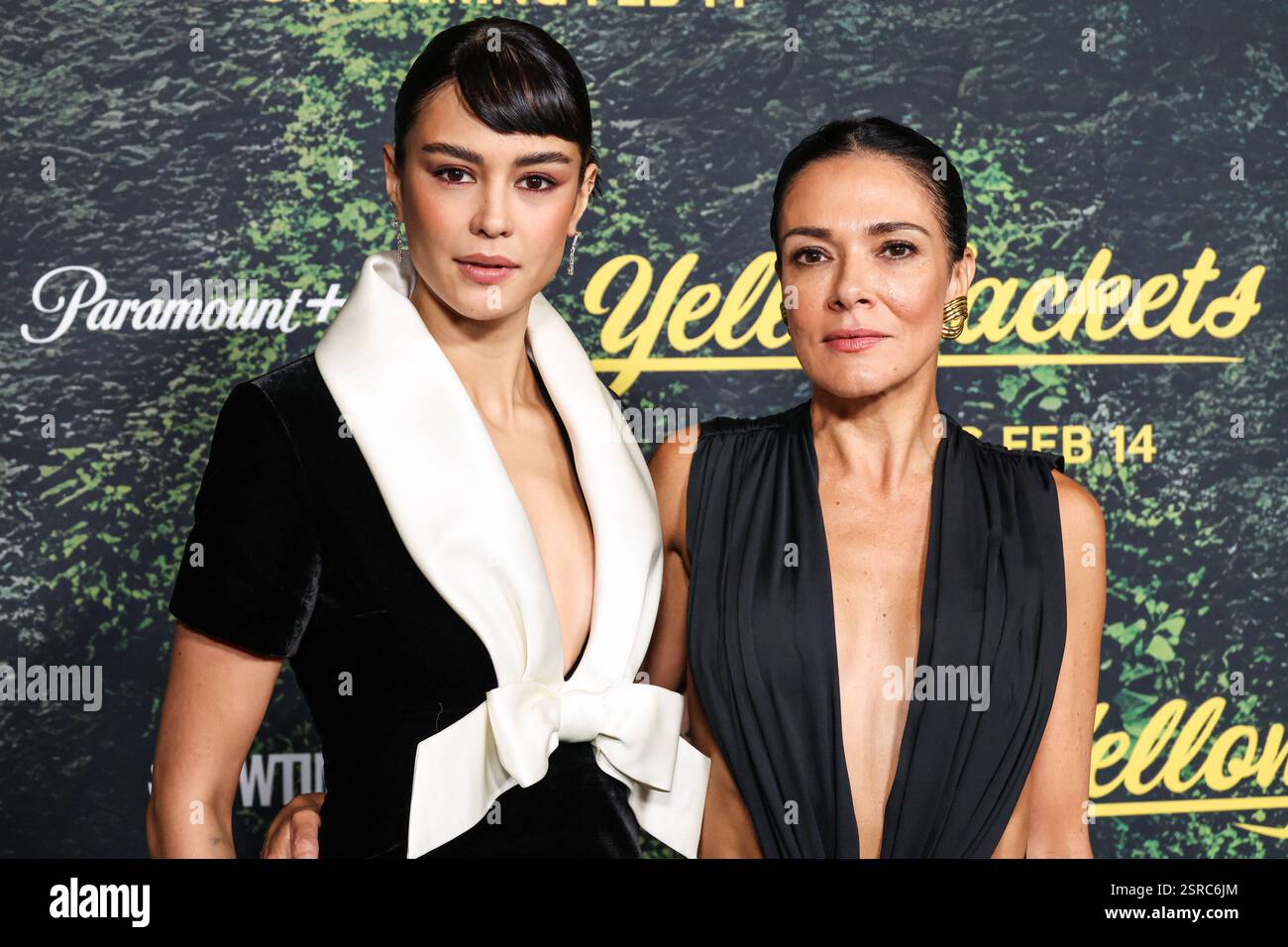 LOS ANGELES, CALIFORNIA, USA - FEBRUARY 13: Courtney Eaton and Simone Kessell arrive at the ...