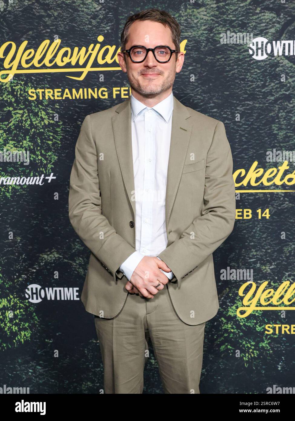 LOS ANGELES, CALIFORNIA, USA - FEBRUARY 13: Elijah Wood arrives at the ...