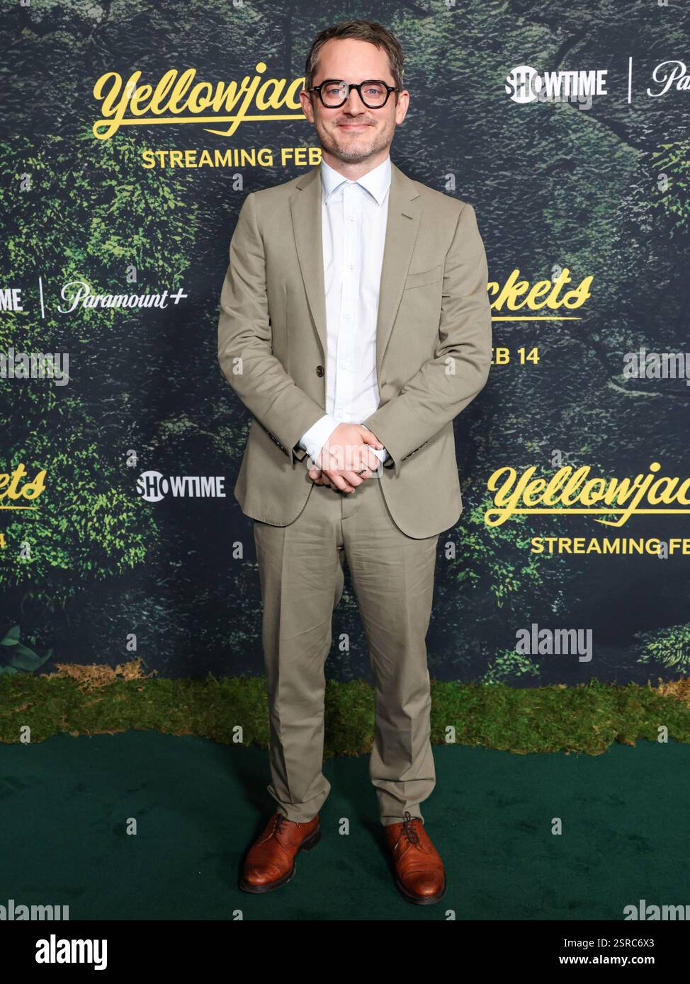LOS ANGELES, CALIFORNIA, USA - FEBRUARY 13: Elijah Wood arrives at the ...