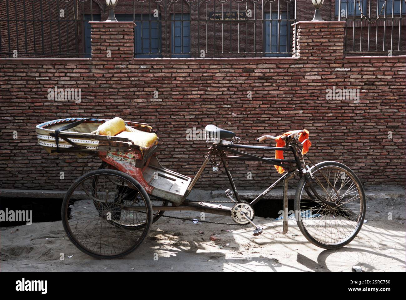 Bicycle rickshaw parked outside Jallianwala Bagh, Amritsar, Punjab ...