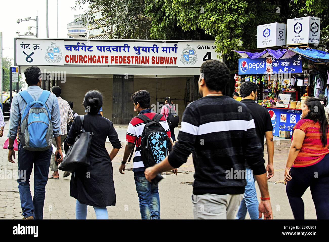 Church gate Pedestrian Subway entrance, Mumbai, Maharashtra, India ...