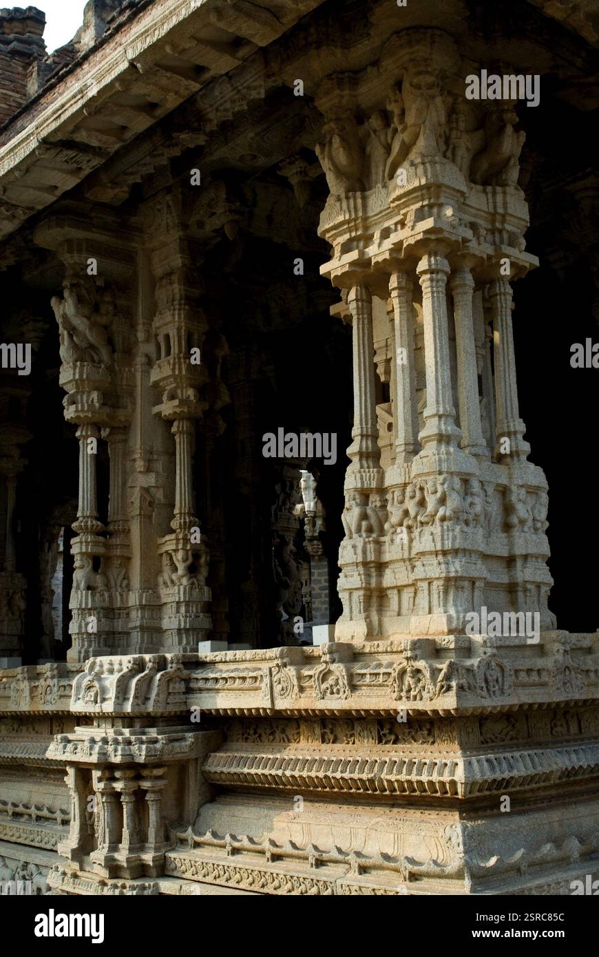 Musical pillars at Vittala temple, Hampi, Karnataka, India, Asia Stock ...