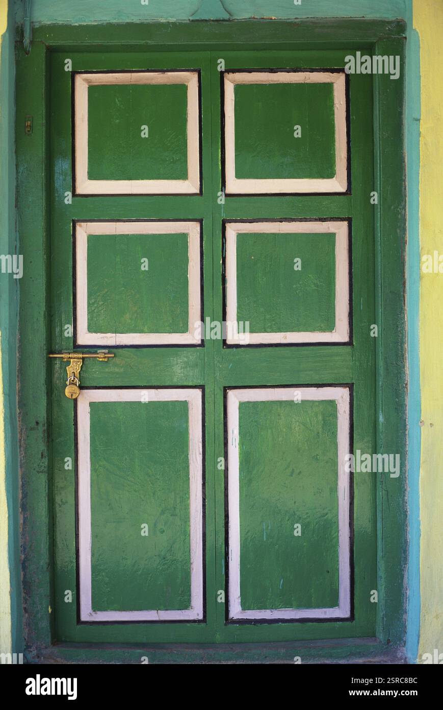 Lock with door, India, Asia Stock Photo - Alamy