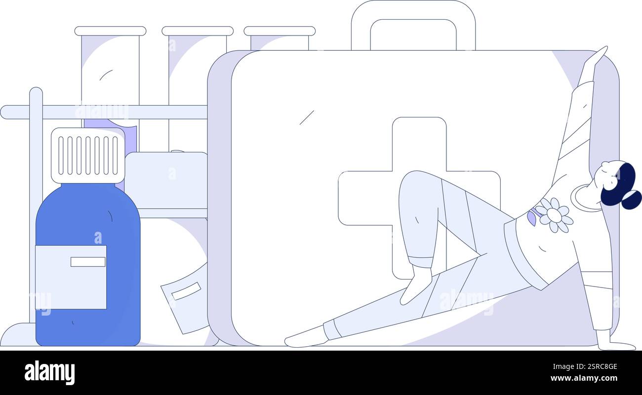 Medical characters fighting the epidemic flat vector concept operation ...