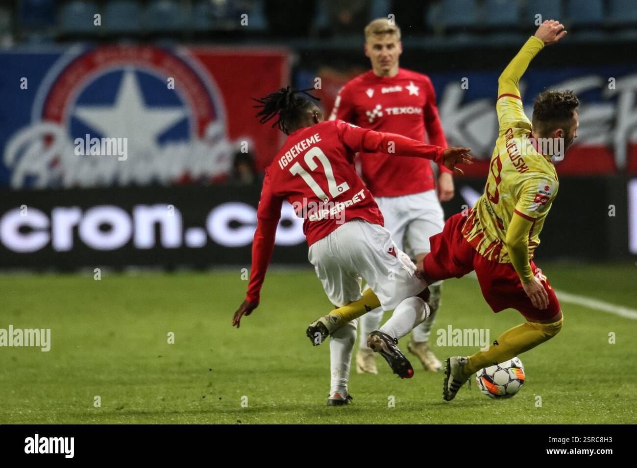Krakow, Poland. 15th Feb, 2025. football 2024 2025 Betclic 1 Liga Wisla ...