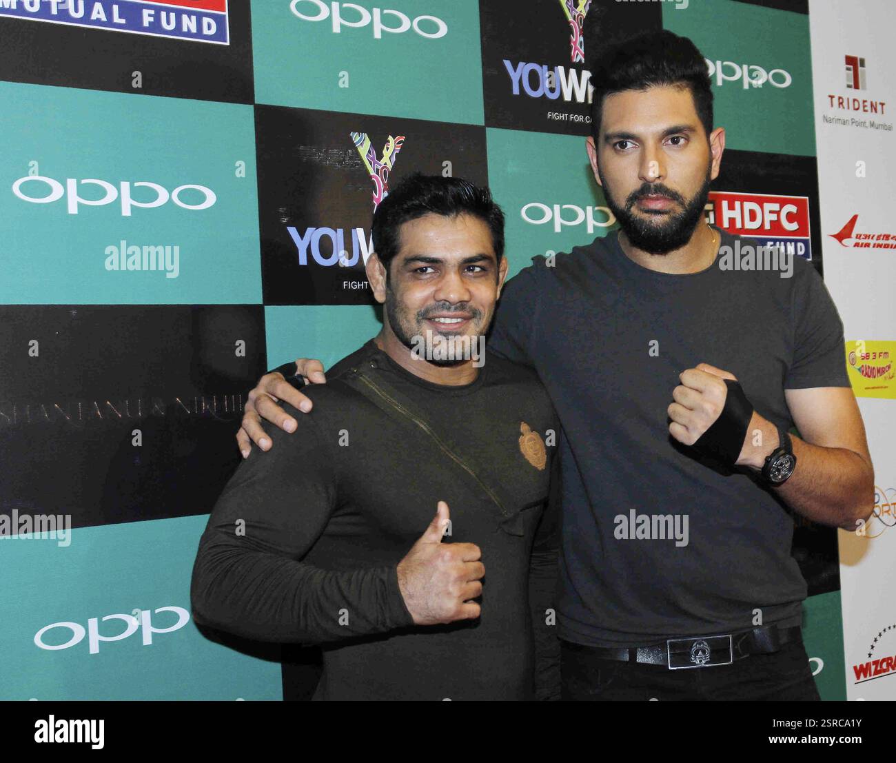 Indian cricket player Yuvraj Singh Indian wrestler Sushil Kumar launch ...
