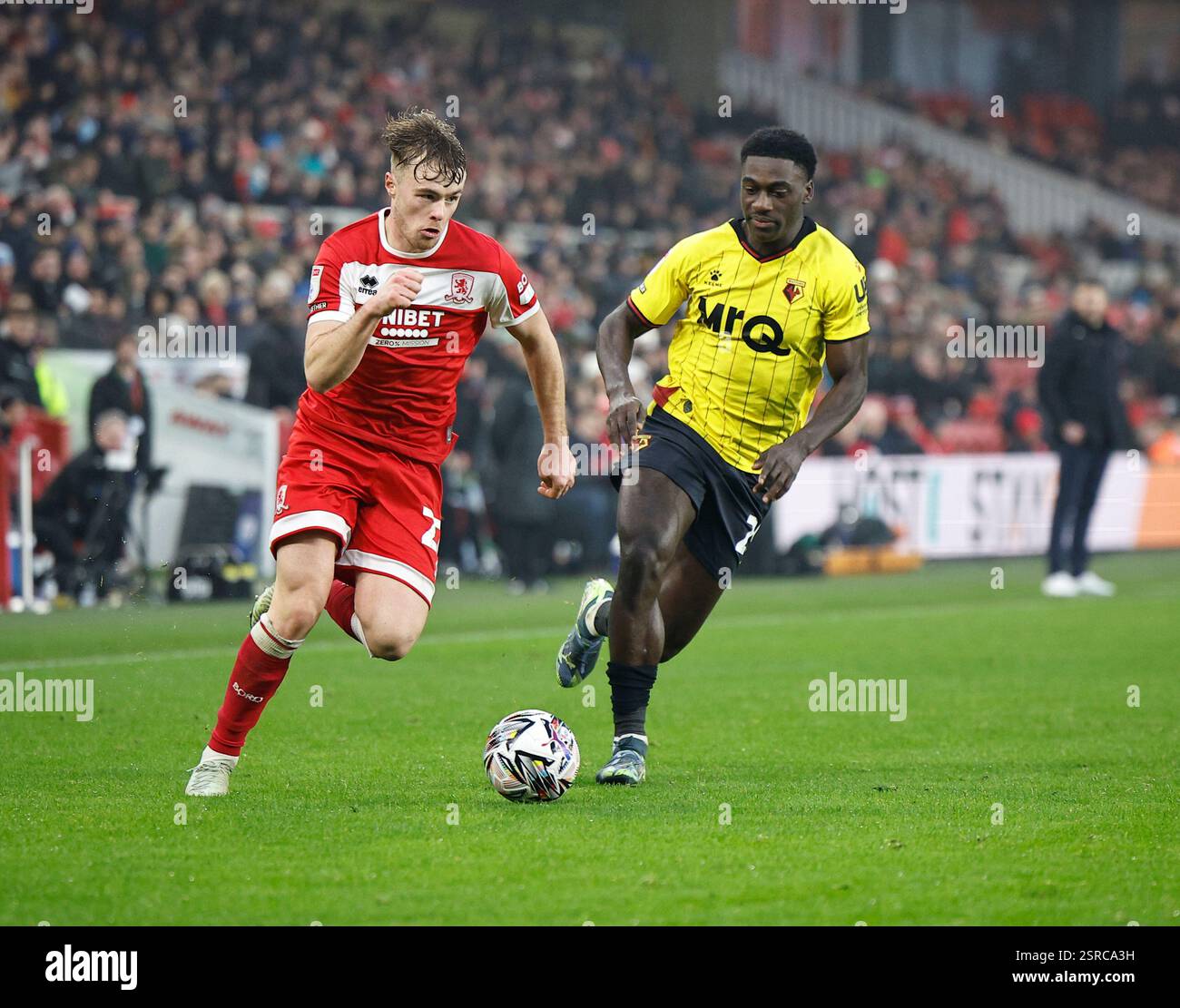 Riverside Stadium, Middlesbrough, UK. 15th Feb, 2025. EFL Championship ...