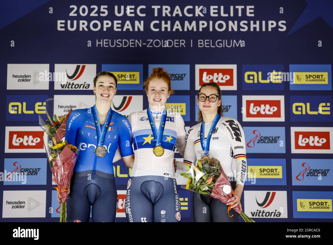 HEUSDEN-ZOLDER - (l-r) Martina Fidenza (second), Hetty van de Wouw ...