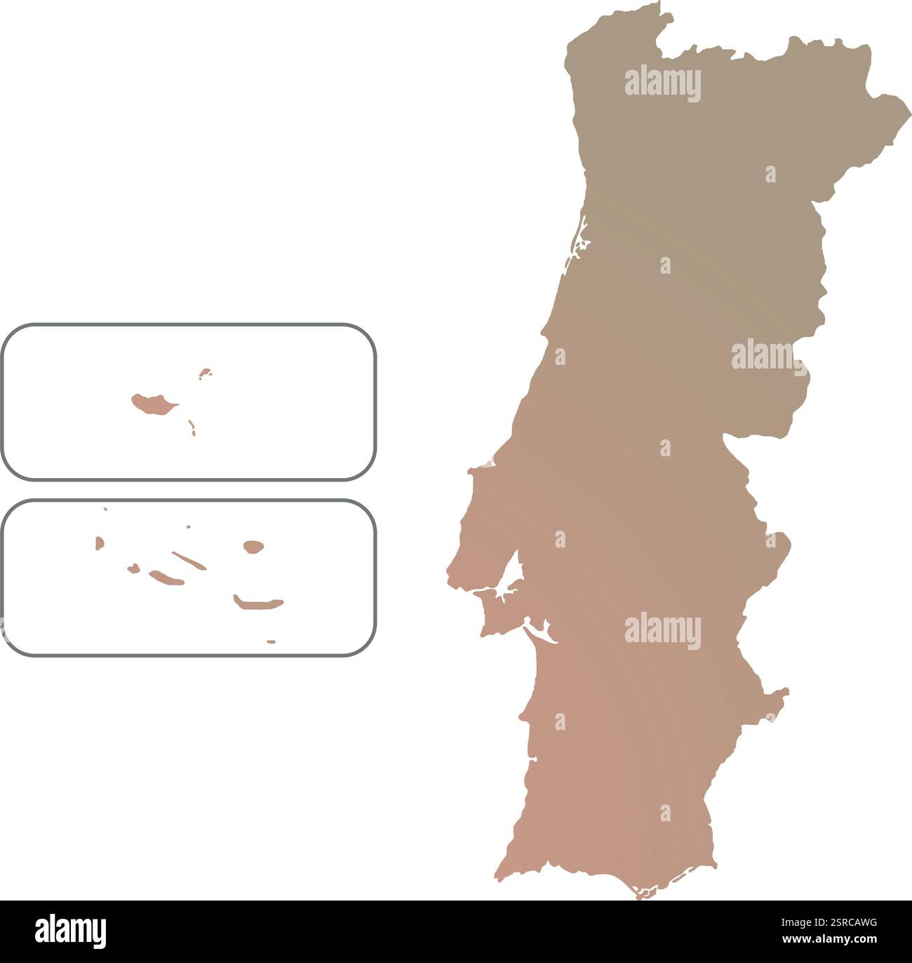 Map of Portugal, sign silhouette. World Map Globe. Vector Illustration ...