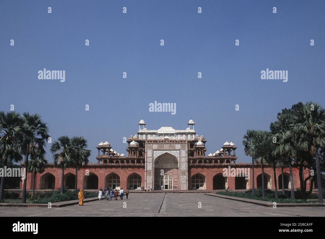 View of Akbar's tomb, Sikandra, Agra, Uttar Pradesh, India, Asia Stock ...