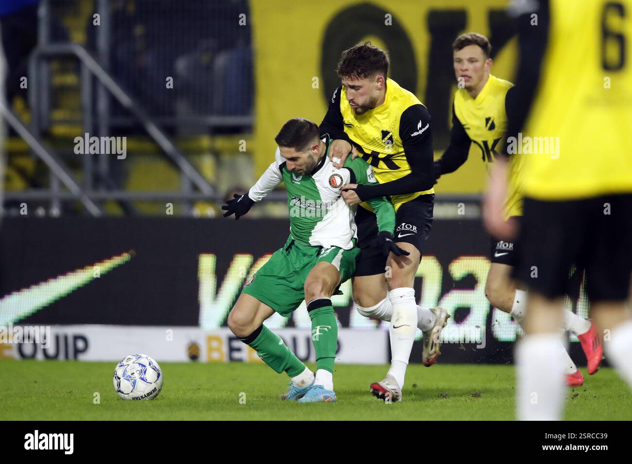 BREDA - (l-r) Luka Ivanusec of Feyenoord, Maxime Busi of NAC Breda ...