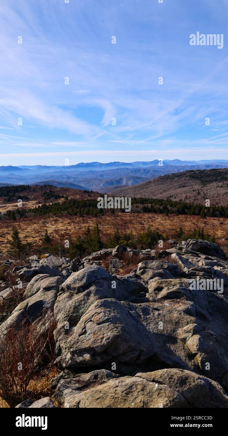 Appalachian Trail at Grayson Highlands Stock Photo - Alamy