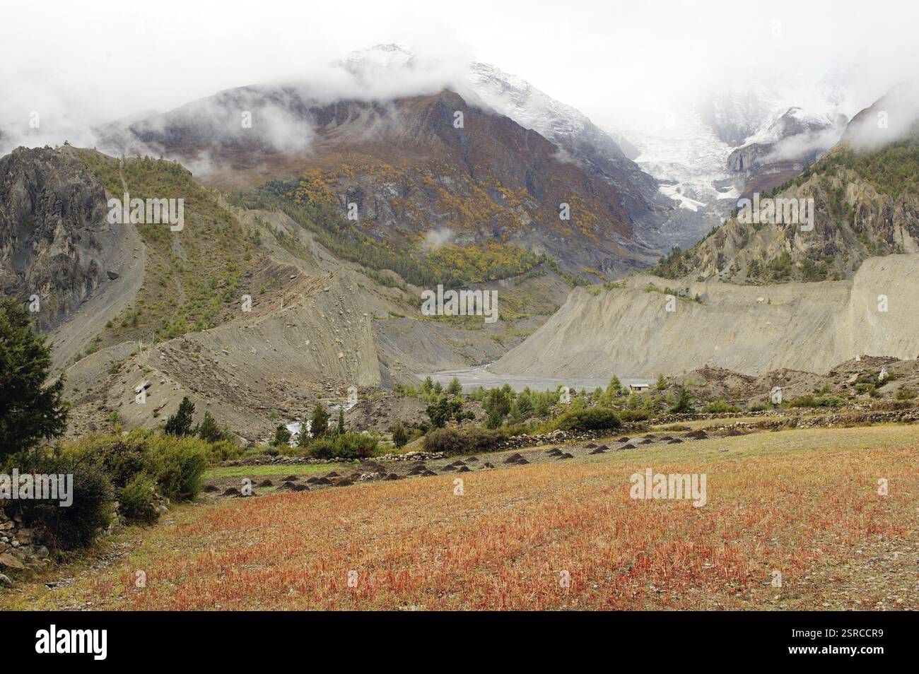 Landscape of manang, Nepal, Asia Stock Photo - Alamy
