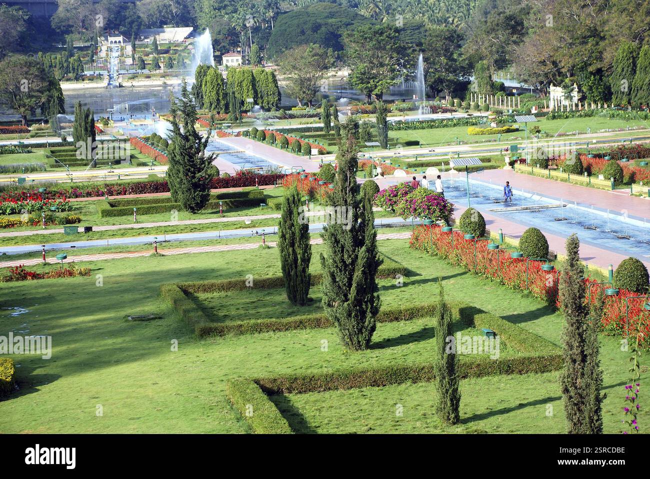Brindavan Vrindavan garden, Mysore, Karnataka, India, Asia Stock Photo ...