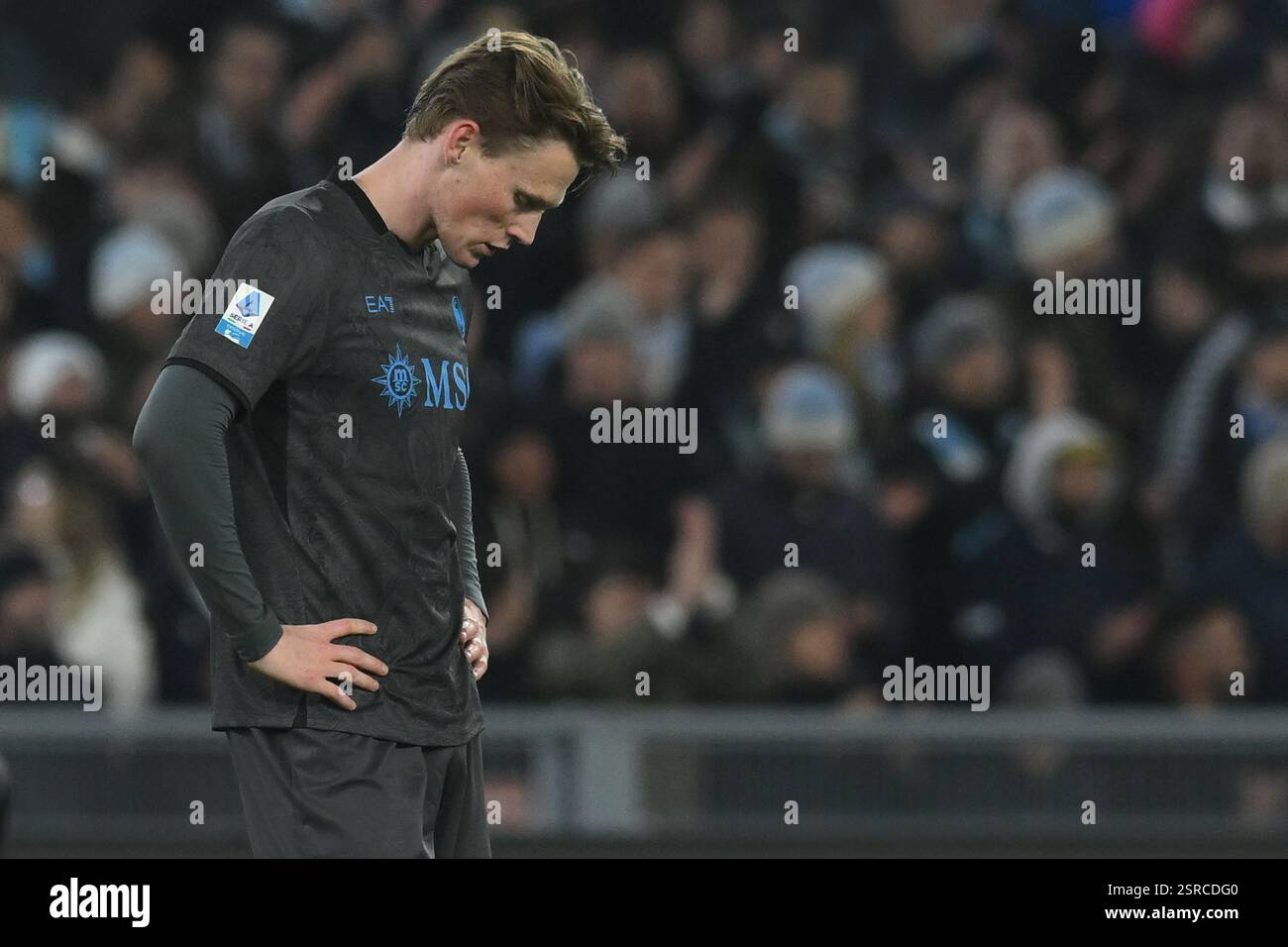 Rome, Italy. 15th Feb, 2025. Scott McTominay of SSC Napoli disappointed ...