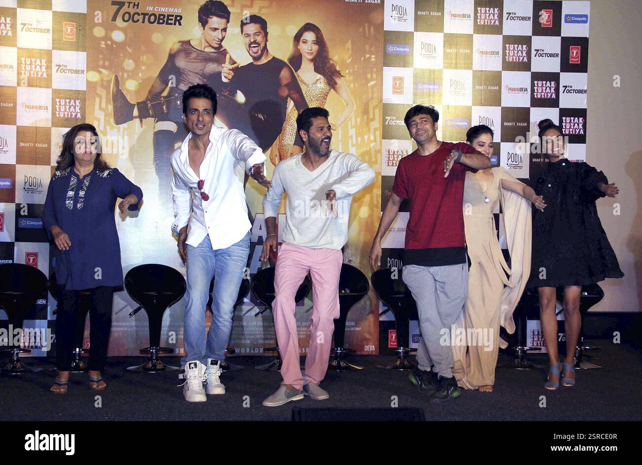 Bollywood filmmakers Farah Khan Sonu Sood Prabhu Deva Tamannaah Bhatia ...