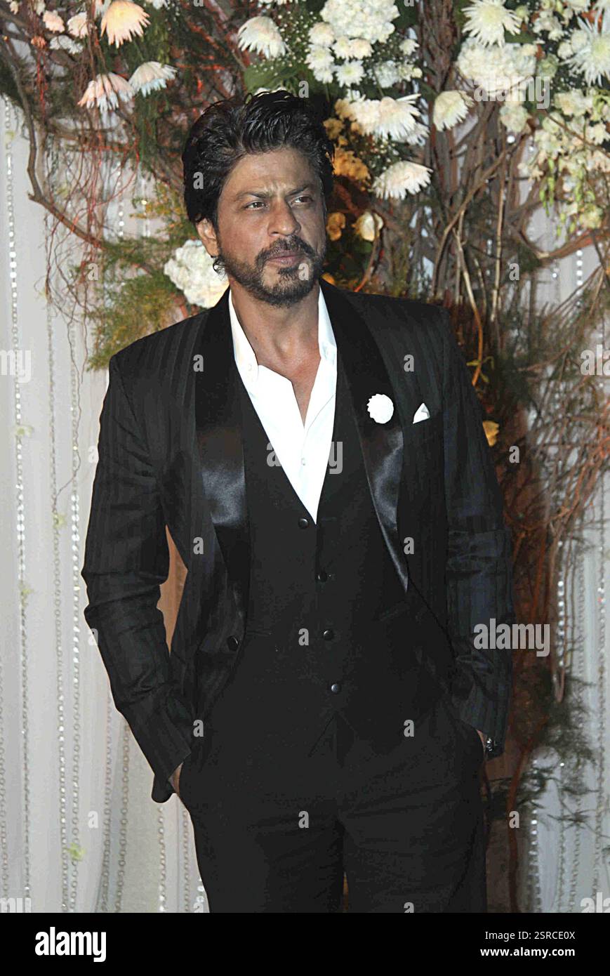 Bollywood actor Shah Rukh Khan during the wedding ceremony of Bipasha ...