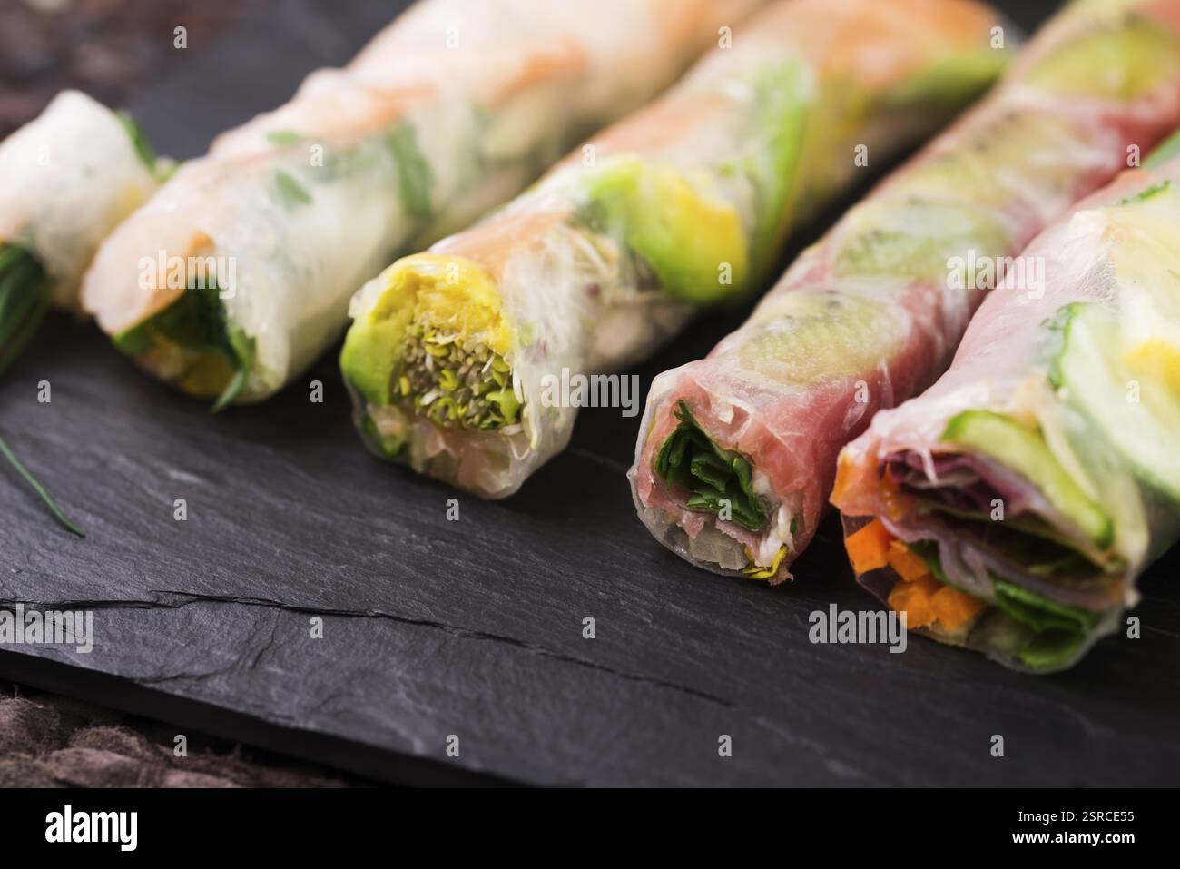 Japanese Salad Roll Stock Photo - Alamy