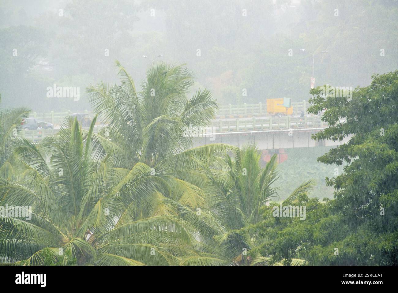 Monsoon rain and misty weather, Rajaram Bridge, Pune, Maharashtra ... Monsoon rain and misty weather, Rajaram Bridge, Pune, Maharashtra ...
