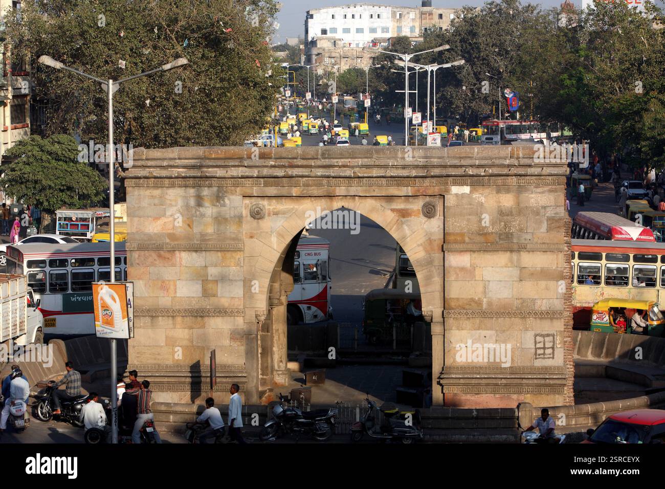 Astodia darwaja of Bhadra fort situated in centre of old Ahmedabad ...