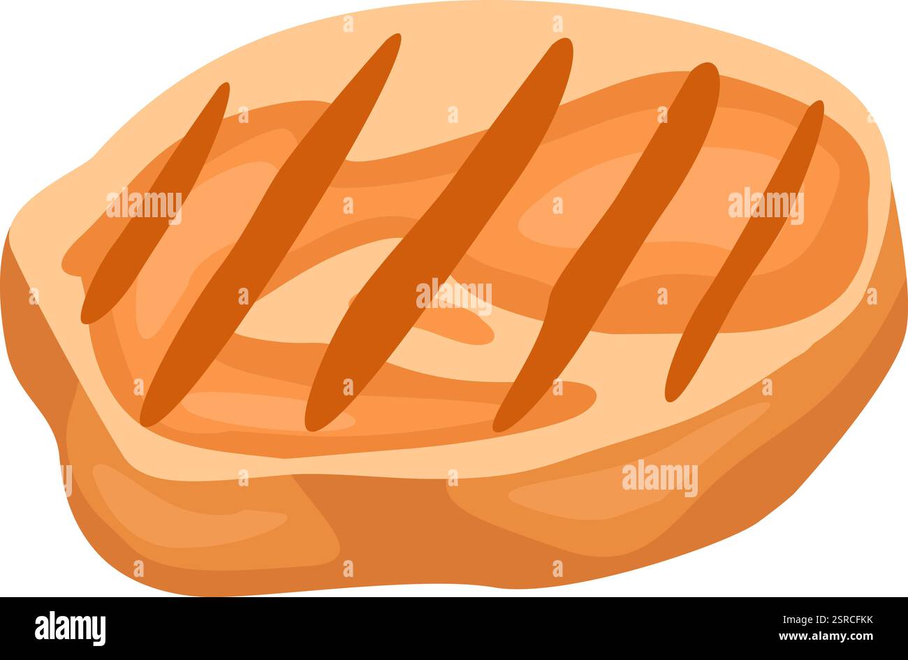 Grilled salmon fillet featuring distinct grill marks, cooked to ...