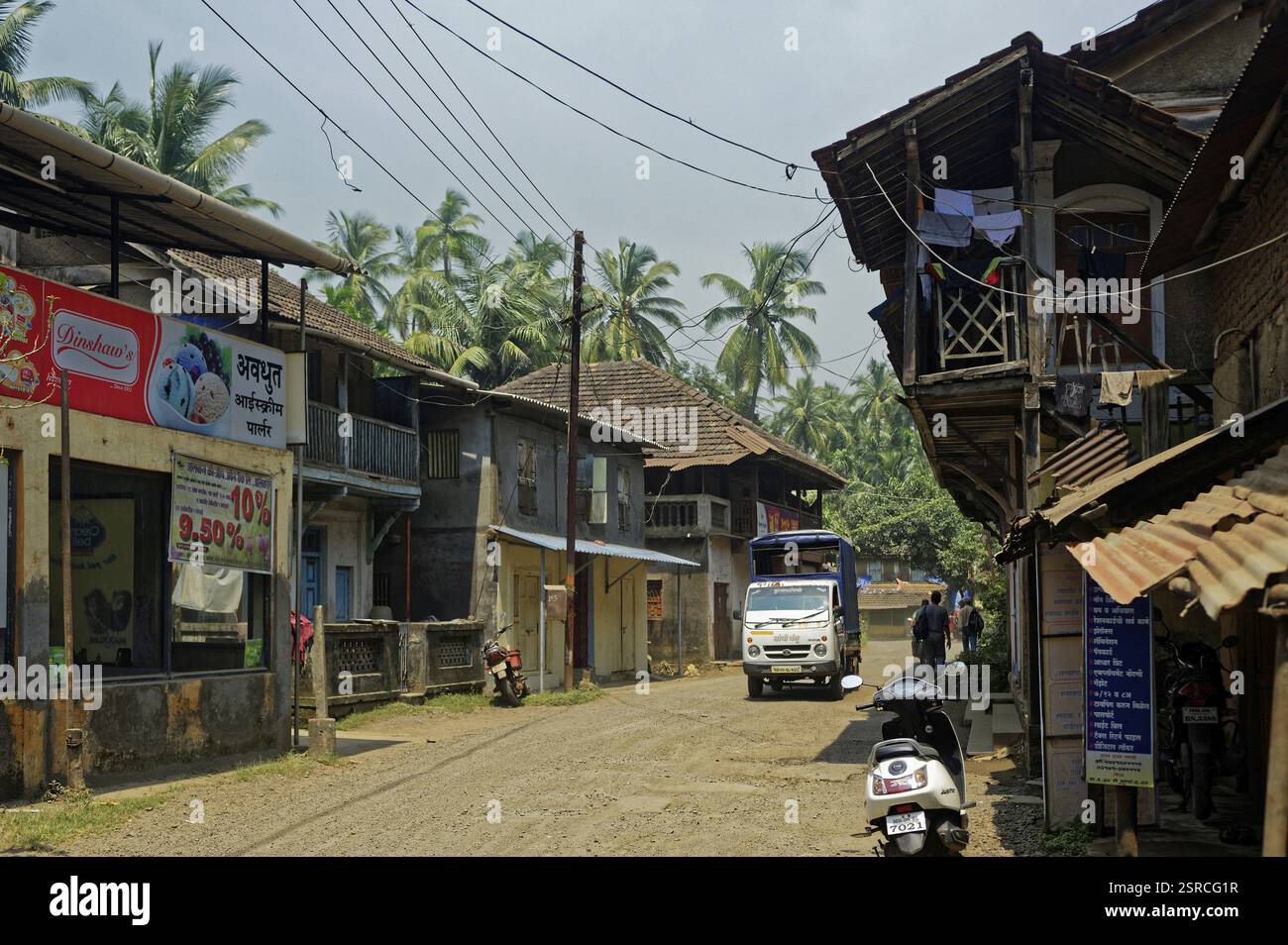 Old houses in chaul village, raigad, Maharashtra, India, Asia Stock ...
