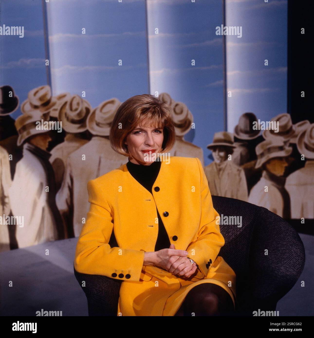 Menschen, ZDF Sendung, Live am 25. Februar 1993, Moderatorin Susanne ...