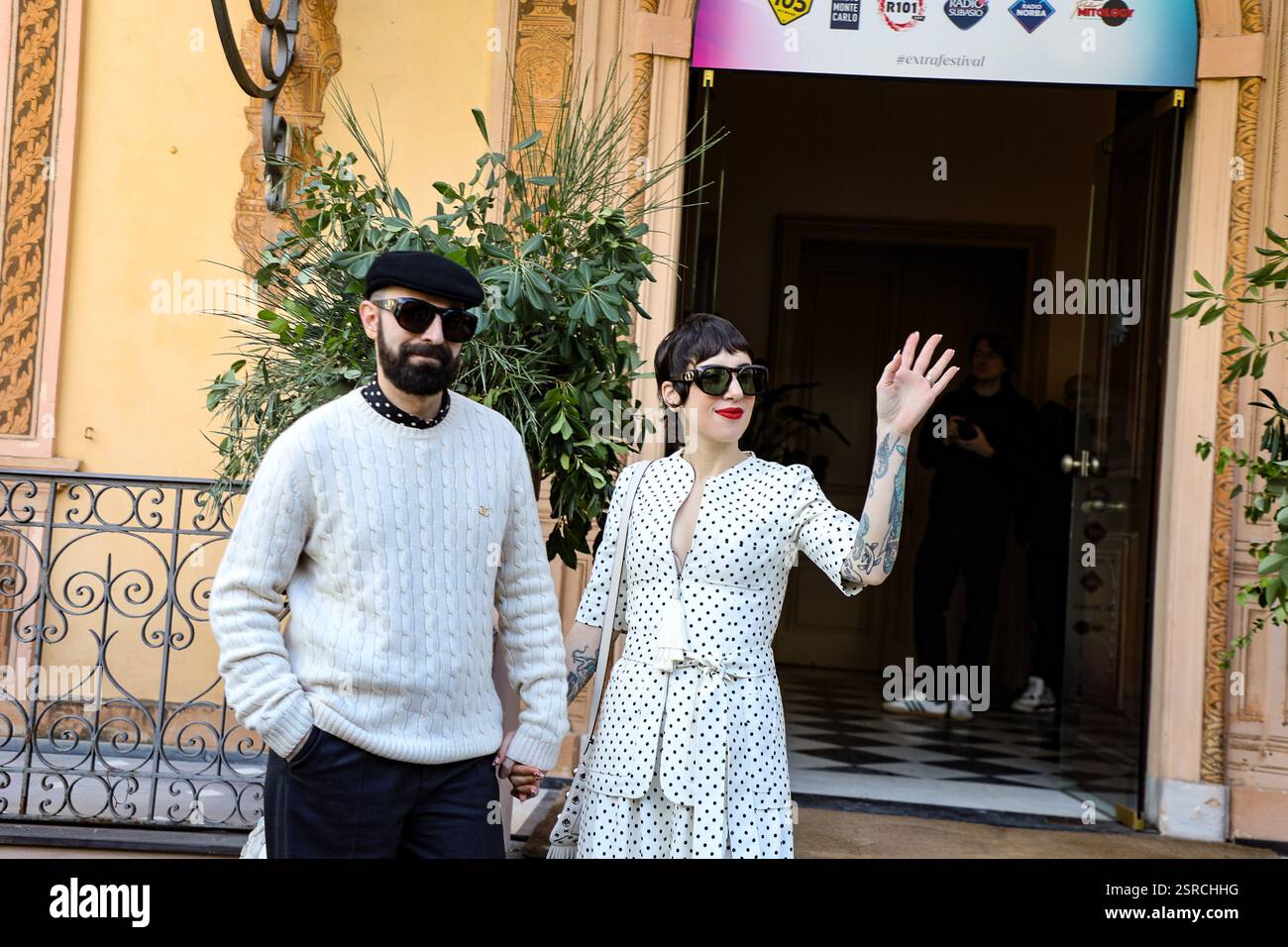 COMA COSE guests of Villa Nobel in Sanremo during the Music Concert ...