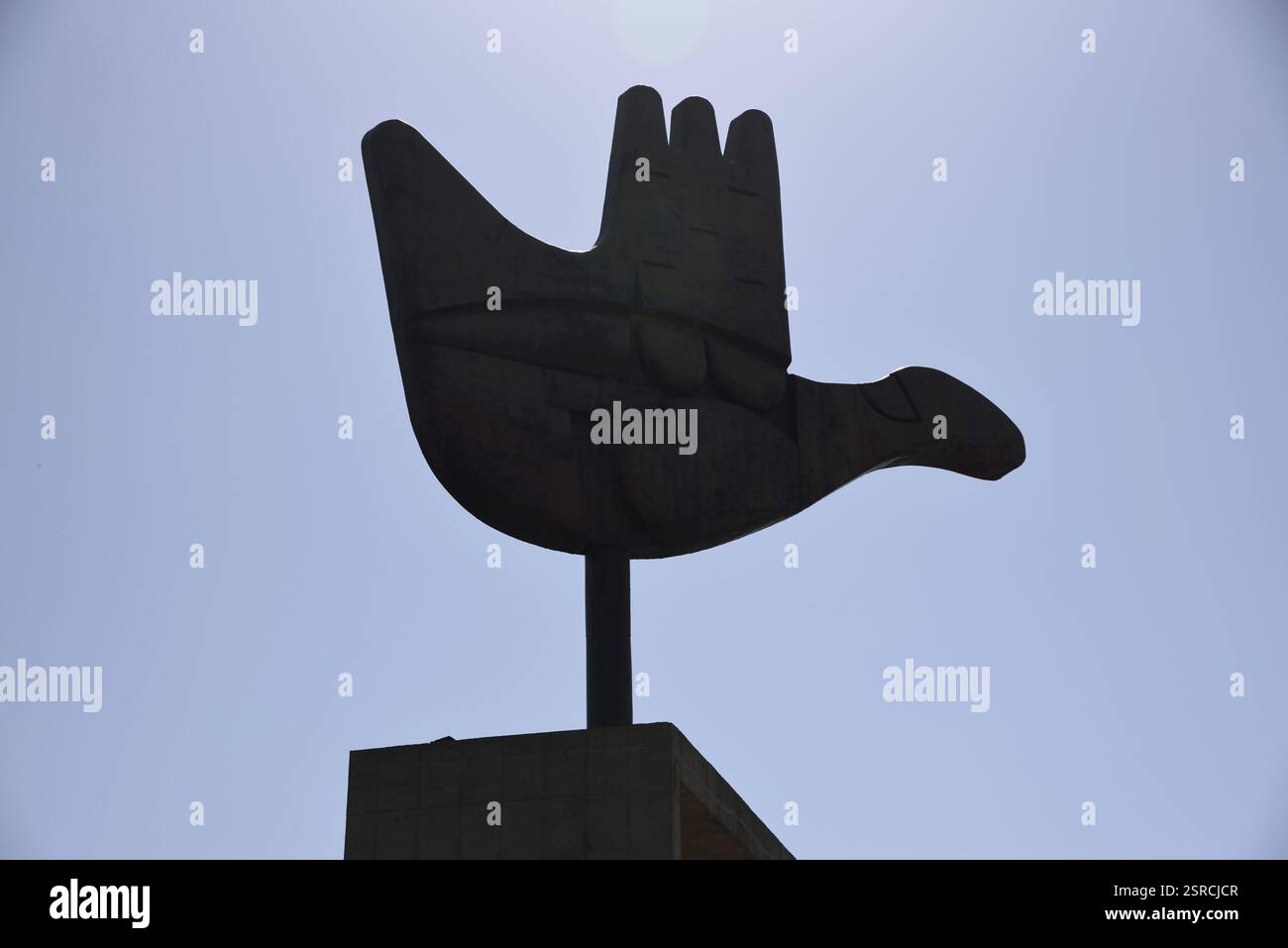 Open Hand Monument, Chandigarh, Punjab, India, Asia Stock Photo - Alamy