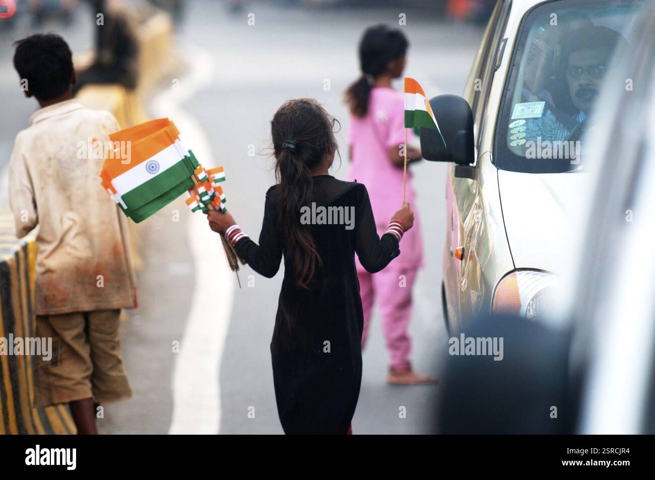 Children selling flags on Independence day Bombay Mumbai, Maharashtra ...