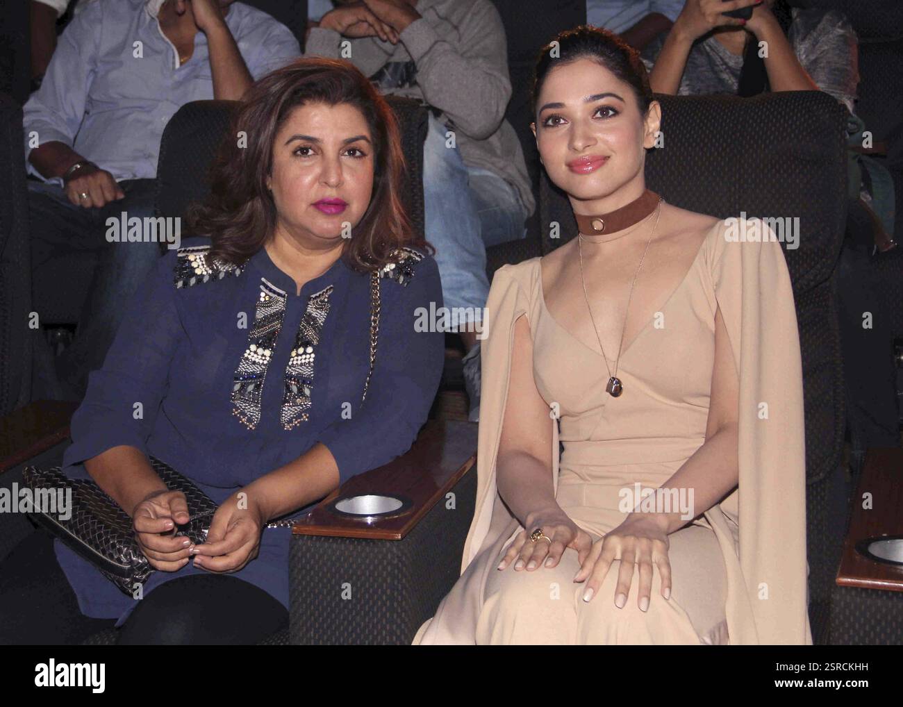Bollywood filmmaker Farah Khan and actor Tamannaah Bhatia during the ...