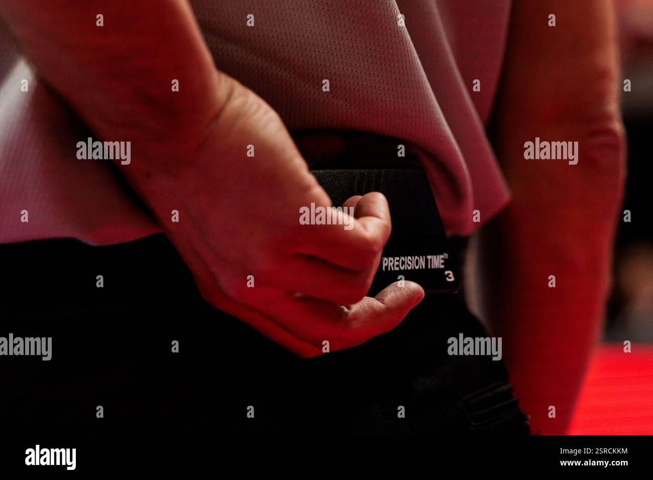 Weissenfels, Deutschland. 15th Feb, 2025. Precision Time im Einsatz beim TOP FOUR VIMODROM TOP ...