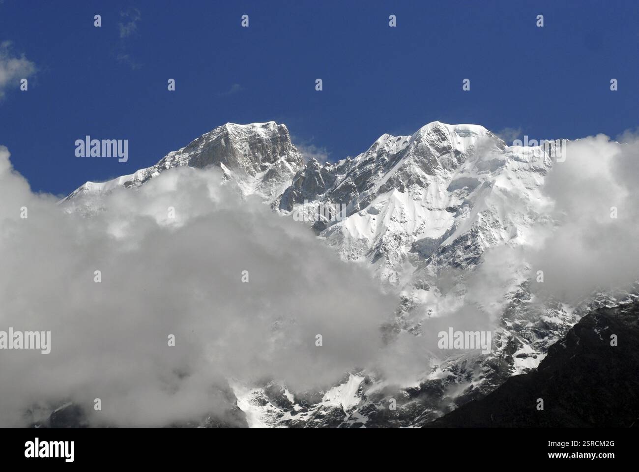 Kedarnath peak in Uttarkashi district, Uttaranchal Uttarakhand, India ...