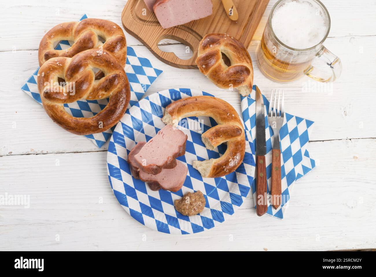 German liver cheese Stock Photo - Alamy