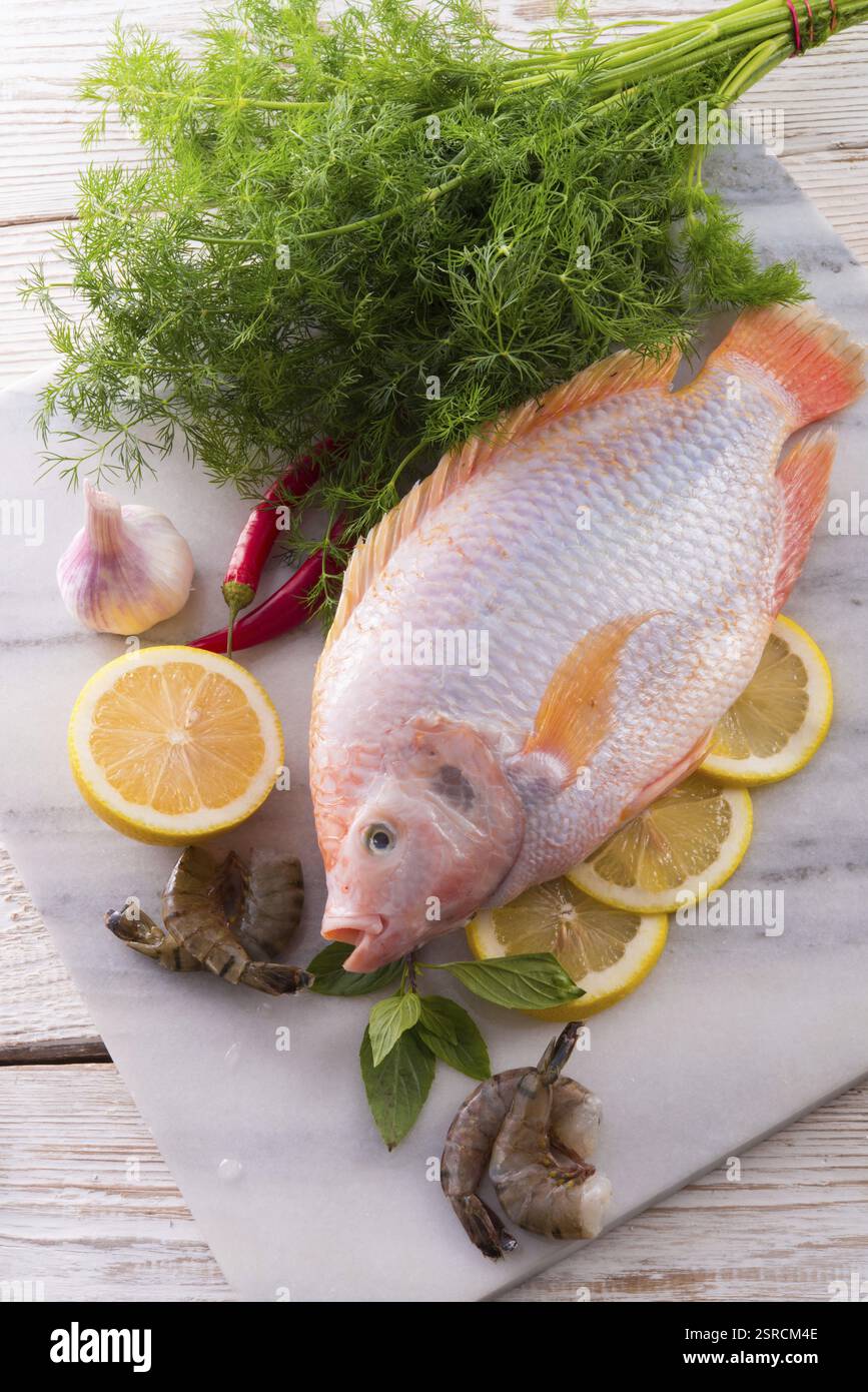 Freshness reddens the Nile Tilapia fish (Oreochromis niloticus Stock ...