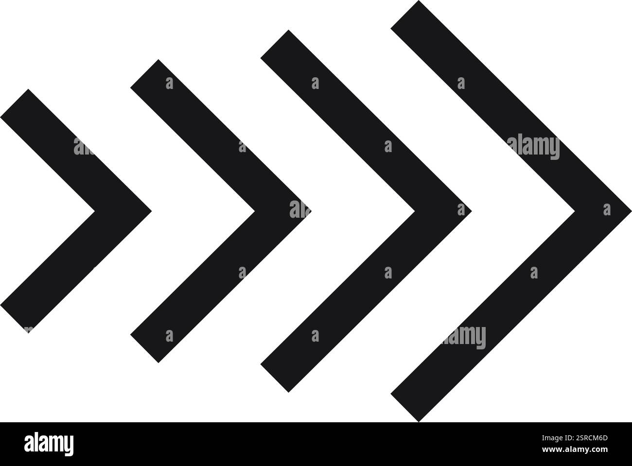 Four black arrows are pointing to the right creating a sense of ...
