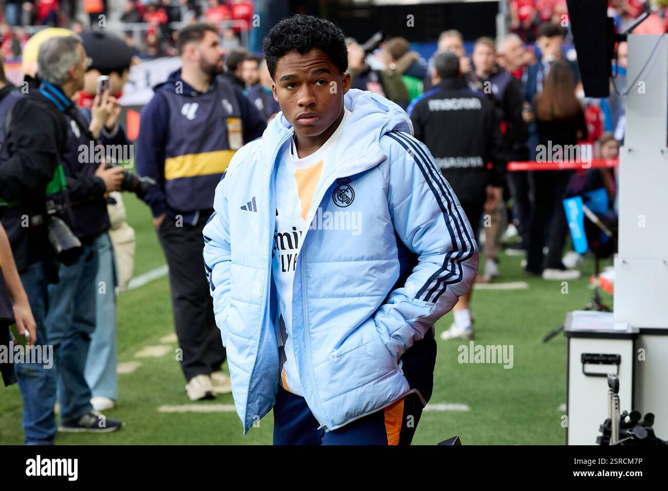 Pamplona, Navarre, Spain. 15th Feb, 2025. Endrick Felipe Moreira of ...