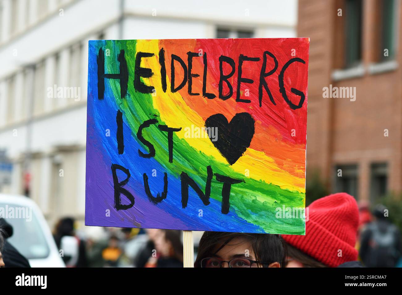 Heidelberg, Germany - February 12th 2025: Sign with text saying ...